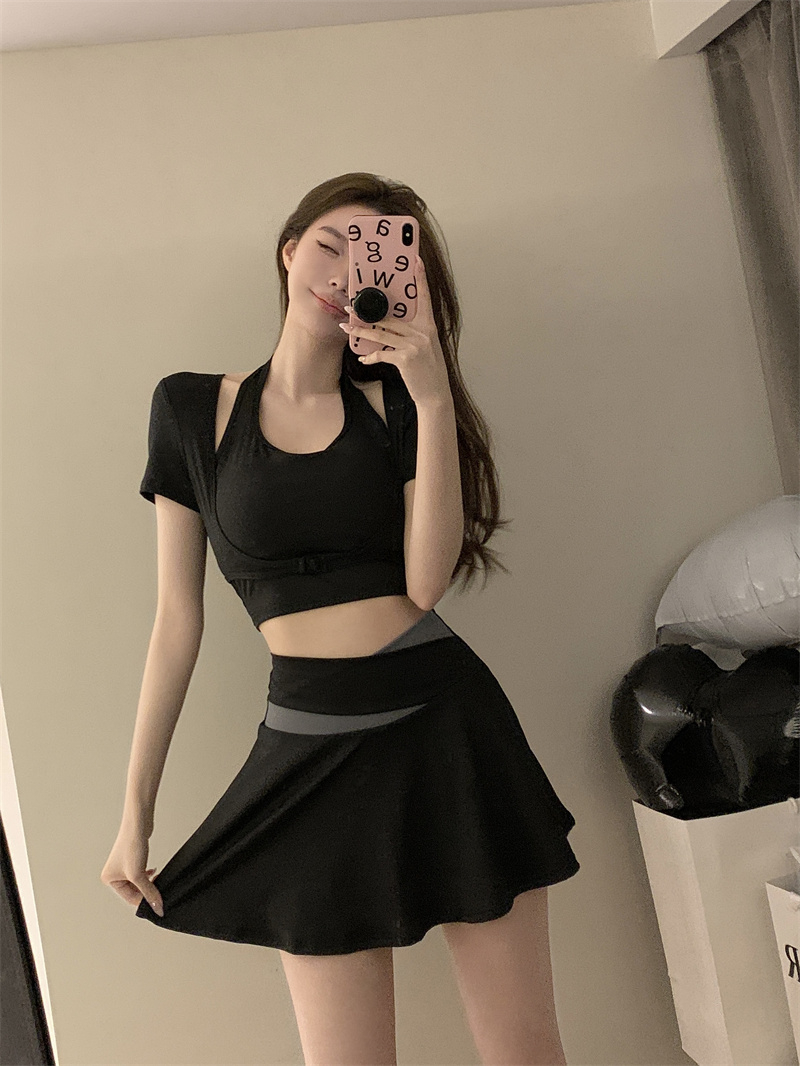 Fit.HER T-shirt New Honey Peach Neck Top With Chest Cushion Short Fit ...