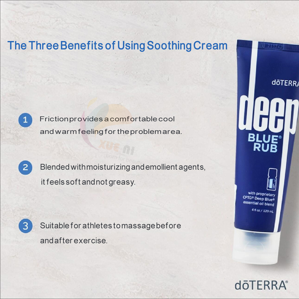 DoTERRA Deep Blue Rub Soothing Cream 120ml to Relieve Body Pain in ...
