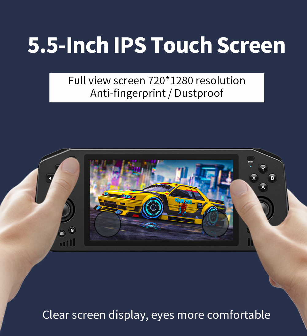 POWKIDDY X28 Handheld Retro Game Console Android 11.0 System 5.5 Inch ...