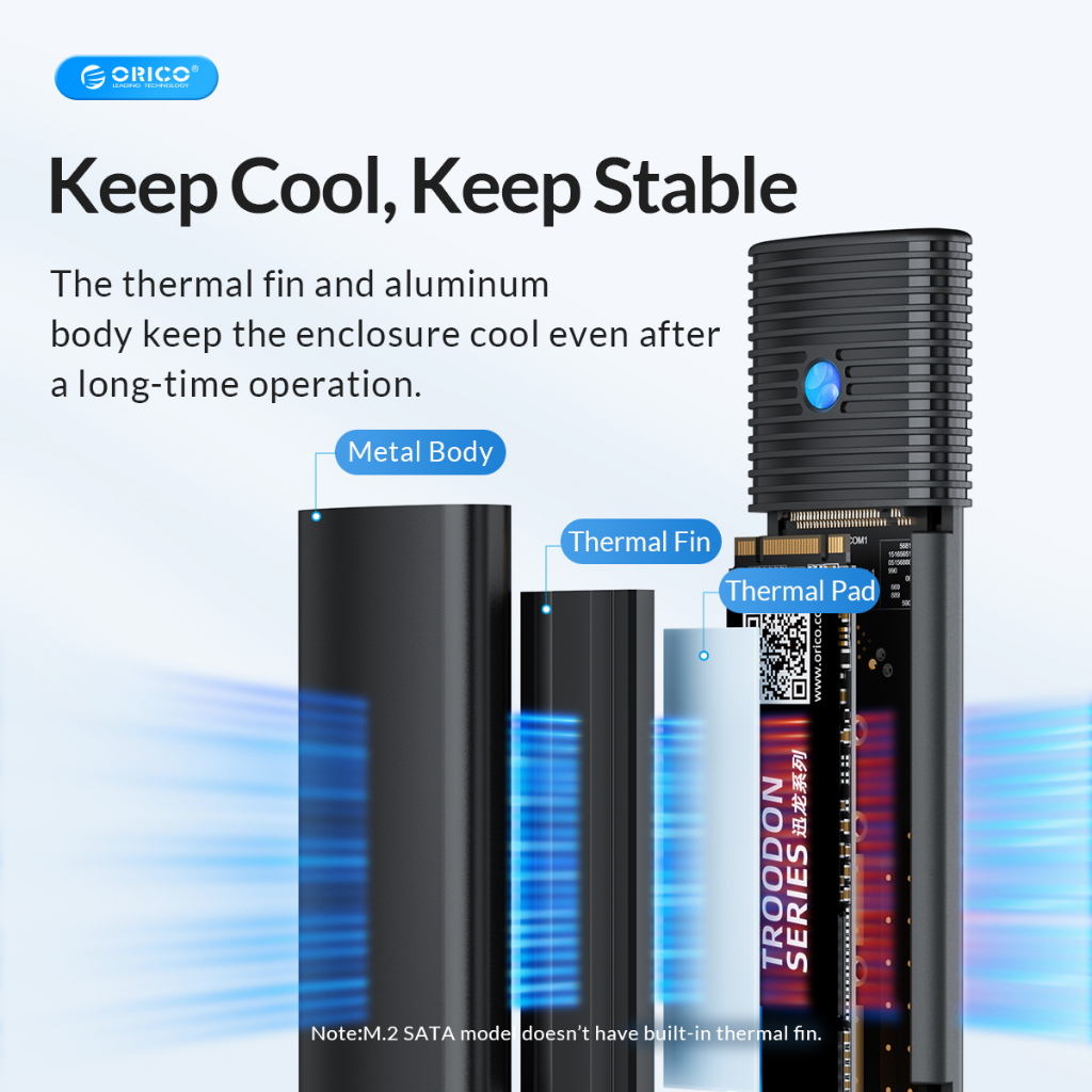 ORICO Ssd Nmve M2 Enclosure NVMe 10Gbps PCIe SSD Box M.2 NVMe NGFF SATA ...