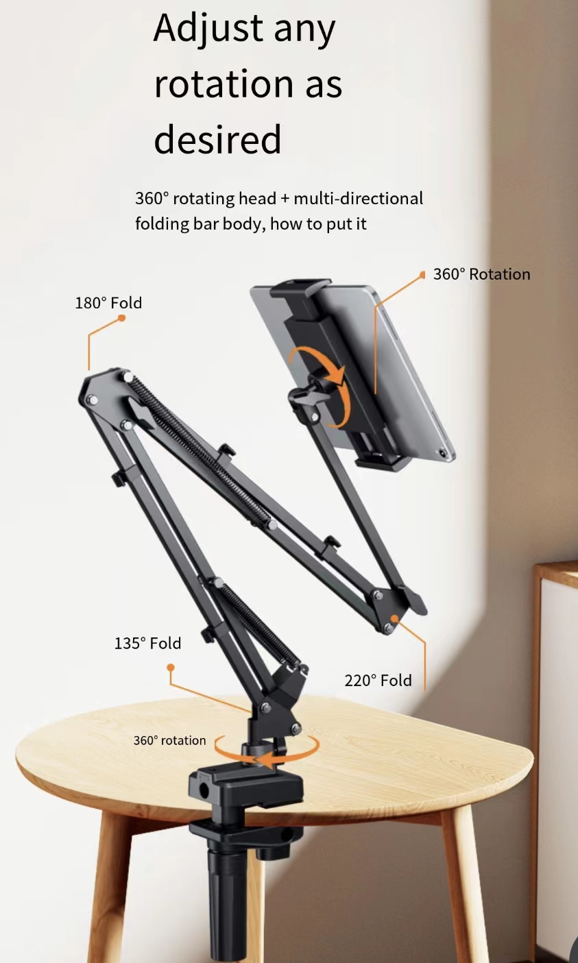 Extended section phone bracket tablet bracket metal cantilever bracket ...
