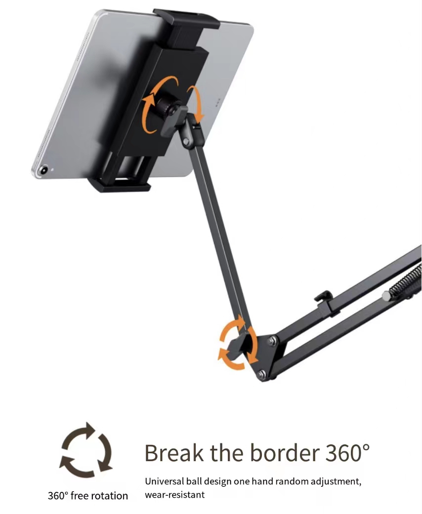Extended section phone bracket tablet bracket metal cantilever bracket ...