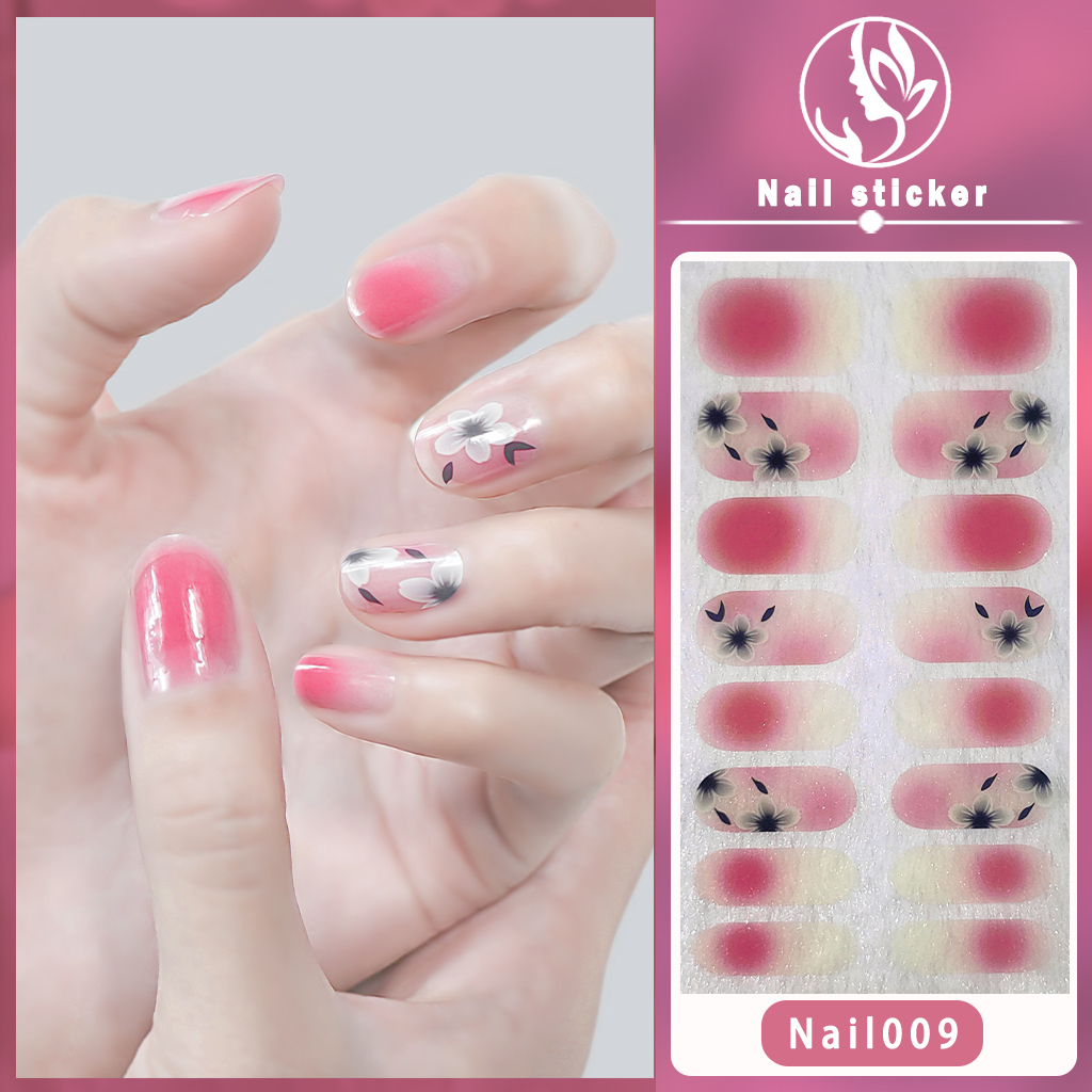16 stickers 3D Vision Fingernail Sticker Party Style Nail Art Diamond ...