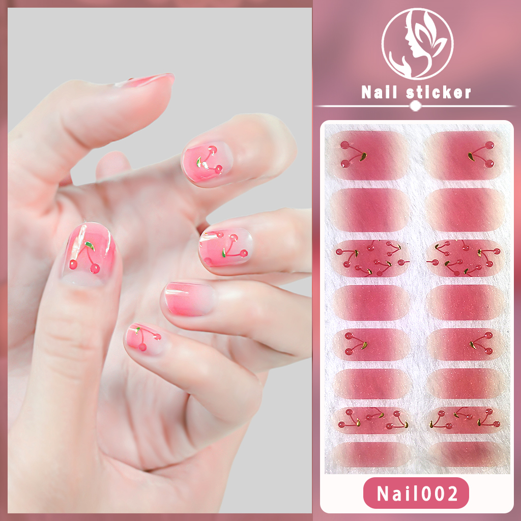 16 stickers 3D Vision Fingernail Sticker Party Style Nail Art Diamond ...