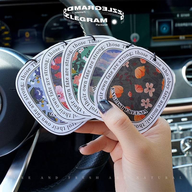 Aromatherapy Wax Tablets Solid Pendant flower candle gift Car Air ...