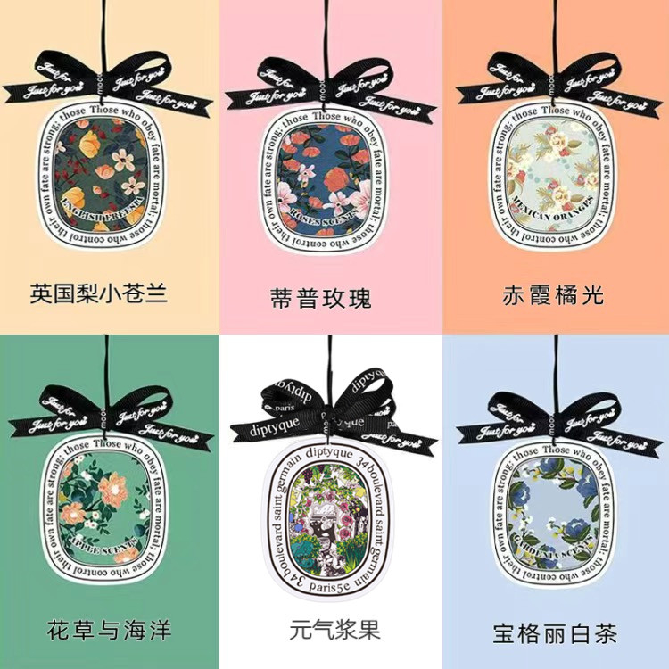 Aromatherapy Wax Tablets Solid Pendant flower candle gift Car Air ...