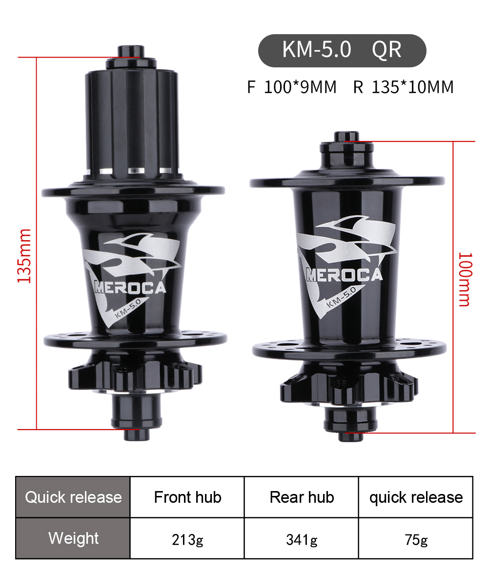 MEROCA Bicycle Hubs 5 Bearing MTB Mountain Bike Hub 8 9 10 11 Speed ...