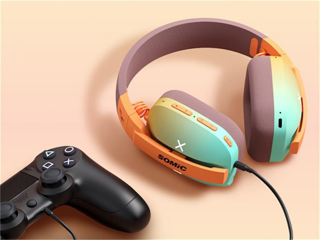 SOMIC G810 2.4G Wireless+Bluetooth+3.5mm Wired Headphones 3D Surroud ...