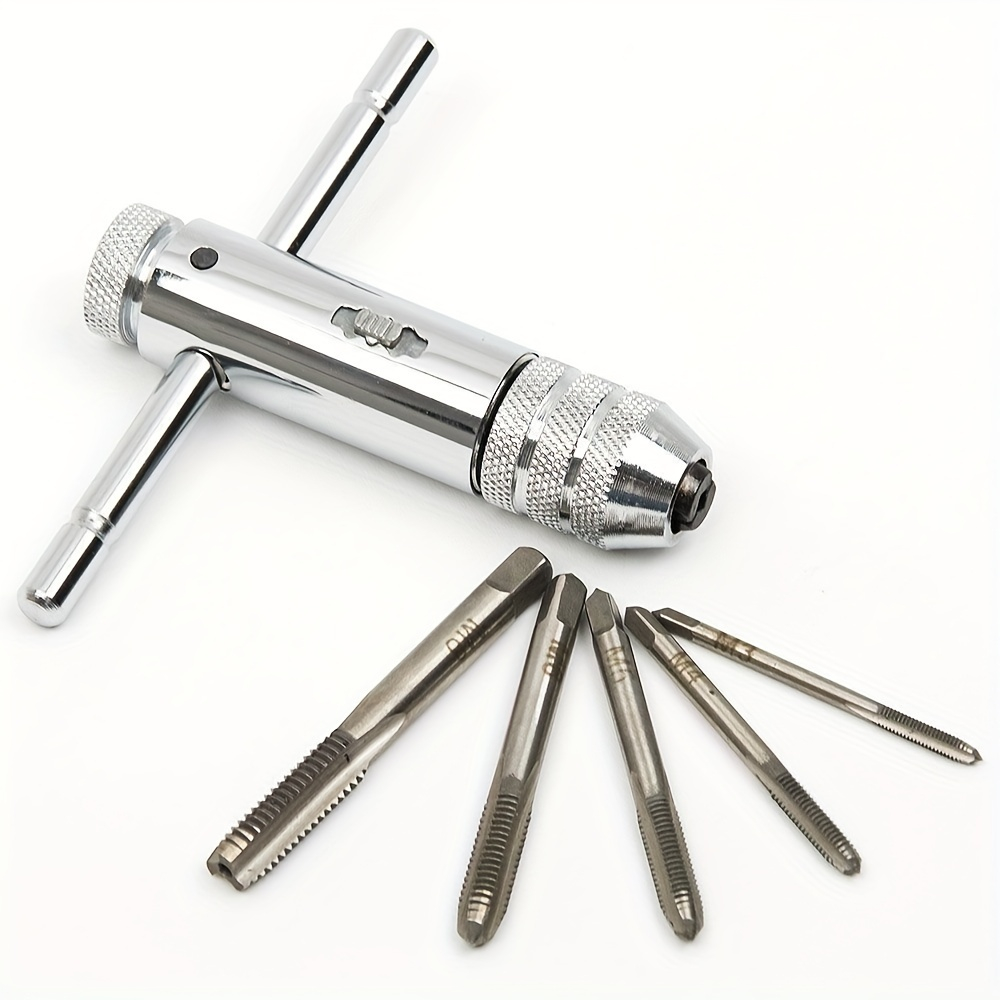 Adjustable Handle Ratchet Tap Reamer Hand Manual Holder Wrench M3 M4 M5 ...