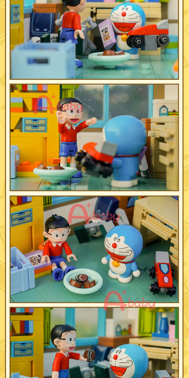 [A+baby] Keeppley Doraemon Nobita Room Time Machine Building Blocks ...