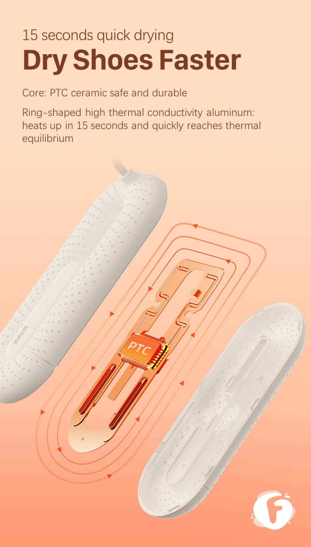 Xiaomi Sothing Retractable Shoe Dryer Shoe Deodorization Sterilization ...