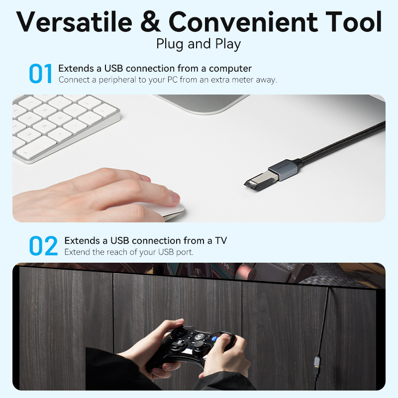 Vention Extension Cable USB 3.0 Type A Male to Type A Female Extender ...