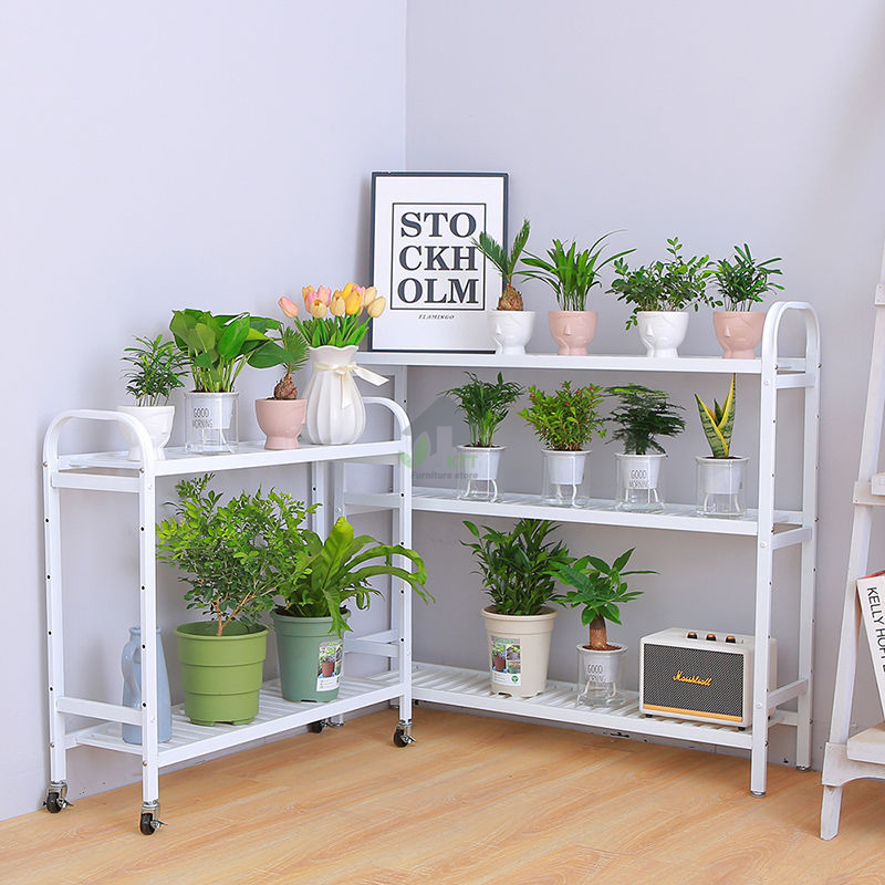 Stainless Steel flower rack plant Rack Flower Stand Indoor Balcony ...