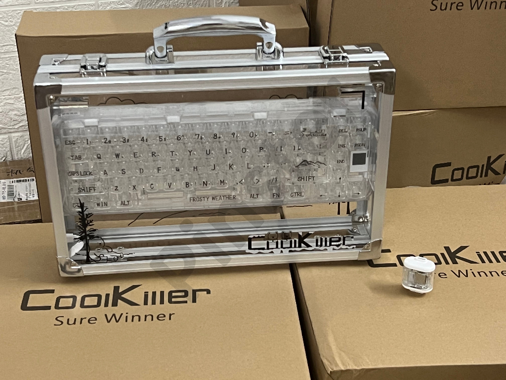 【Available in stock】Coolkiller CK68 Polar Bear Mechanical keyboard Ice ...