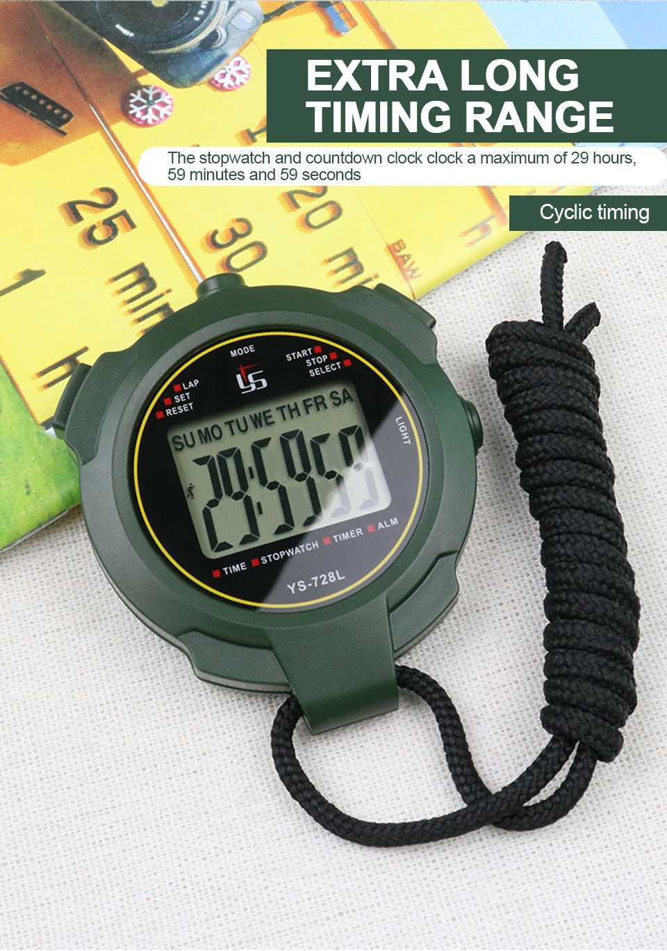30h Stopwatch Timer Outdoor Sport Running Training Chronograph Timer 0 ...
