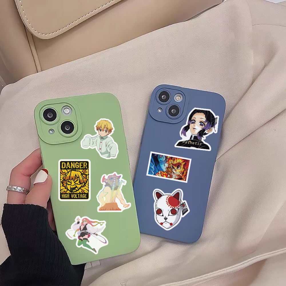 60 Sheets Anime Demon Slayer Graffiti Stickers Luggage Laptop ...