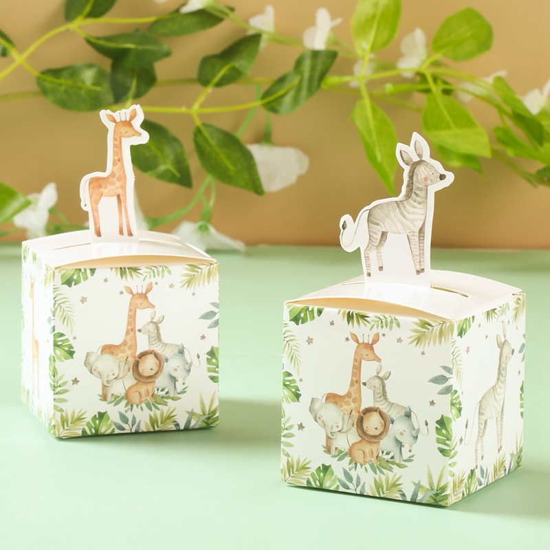 24pcs Animal Candy Box Safari Theme Party Decorations Birthday Gift For ...