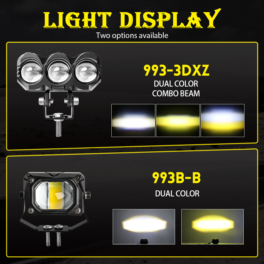 3inch Square LED Work Light Bar Spot Pods Driving LED Light Bar Fog ...