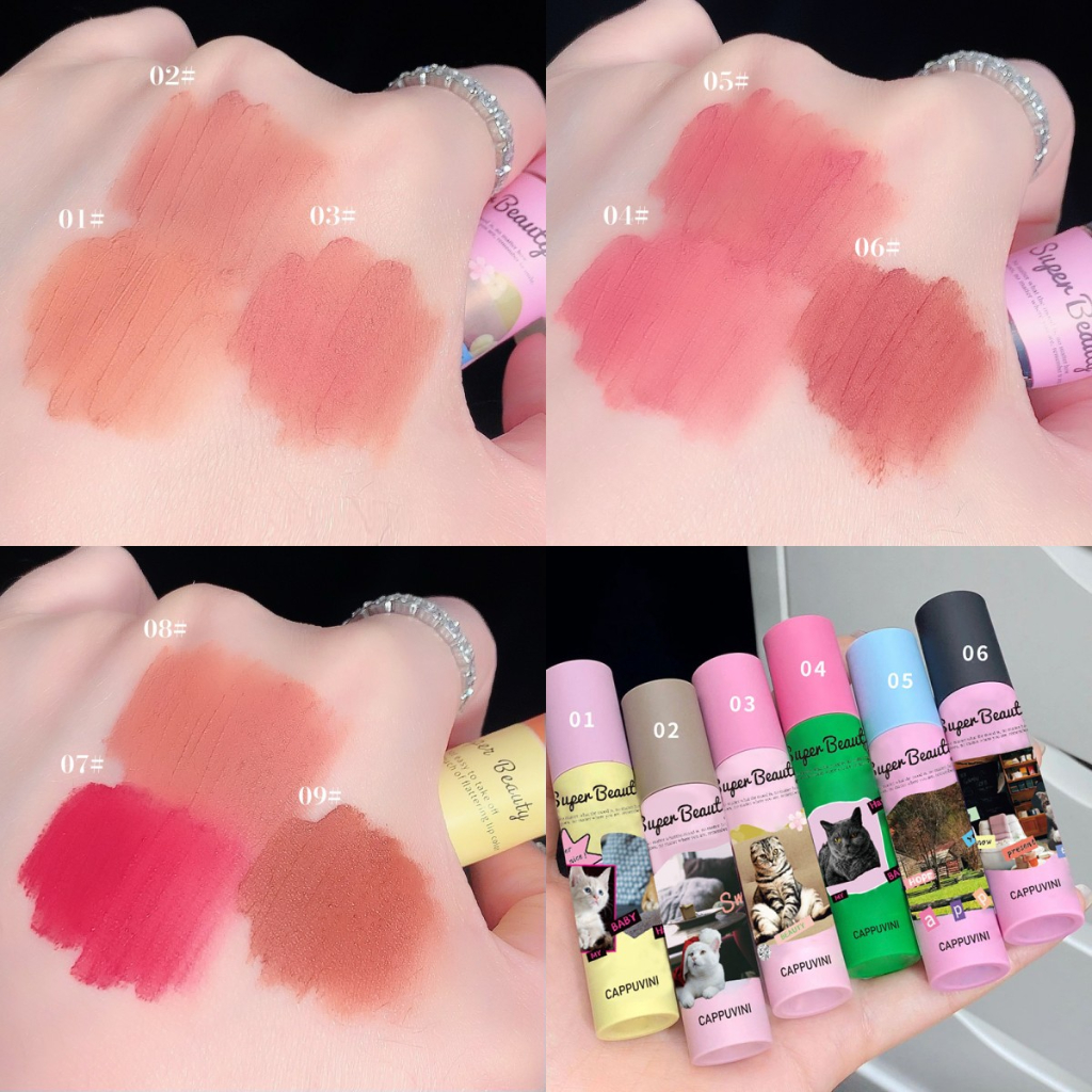 “Flortte"same style CAPPUVINI Cat lip mud velvet mousse texture lip ...