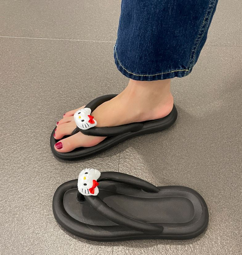 Flip Flop Women Slipper Flip Flop Shower Shoes Flat bottomed beach ...