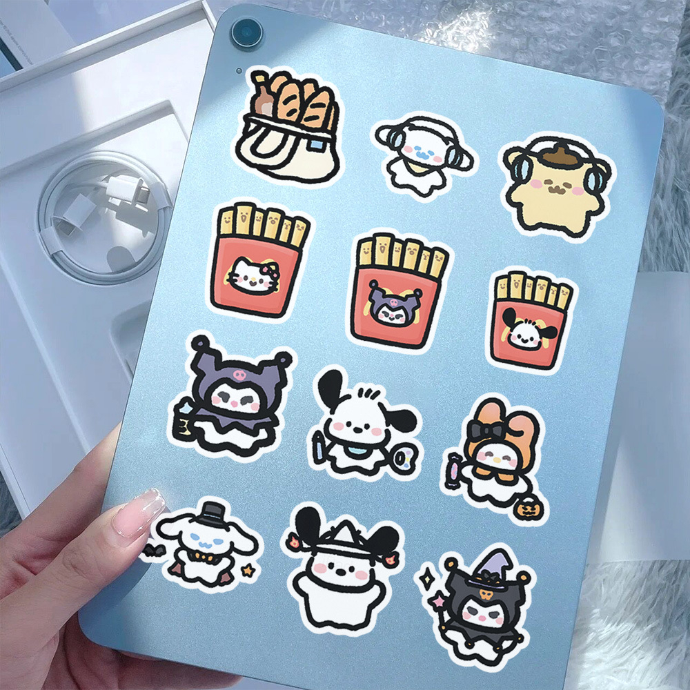100 Sheets Non-Repetitive Cartoon Q Version Sanrio Graffiti Stickers ...