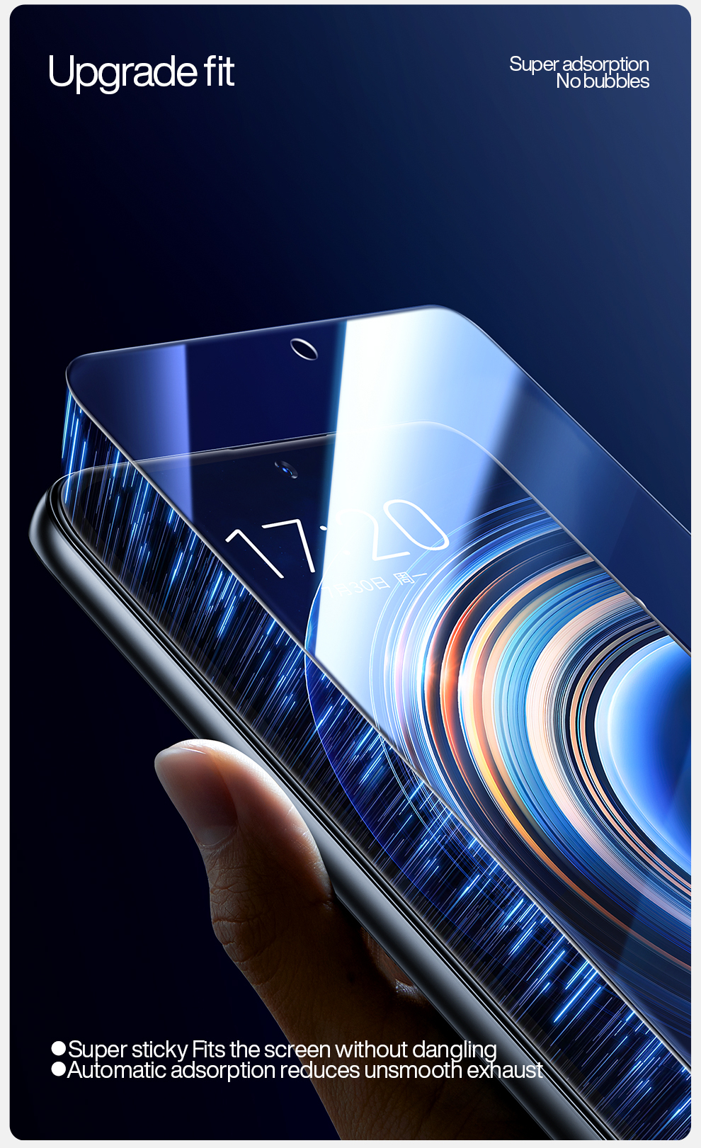 SmartDevil Tempered Glass Second Sticker Screen Protector For POCO F6 ...