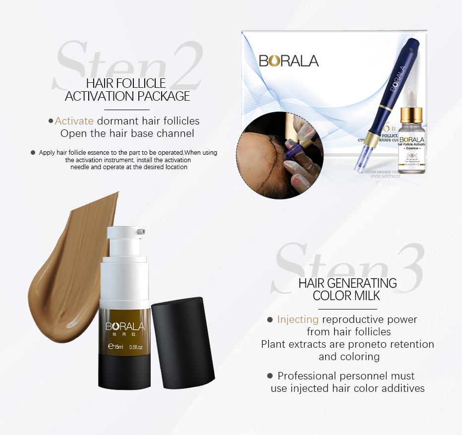 BORALA Fast Hair Growth Serum Essential Oils Penumbuh rambut botak Anti ...