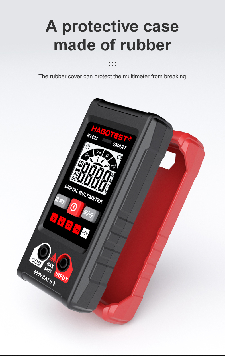 600V Smart Mini Digital Multimeter Auto Ranging AC/DC Voltage Voltmeter ...