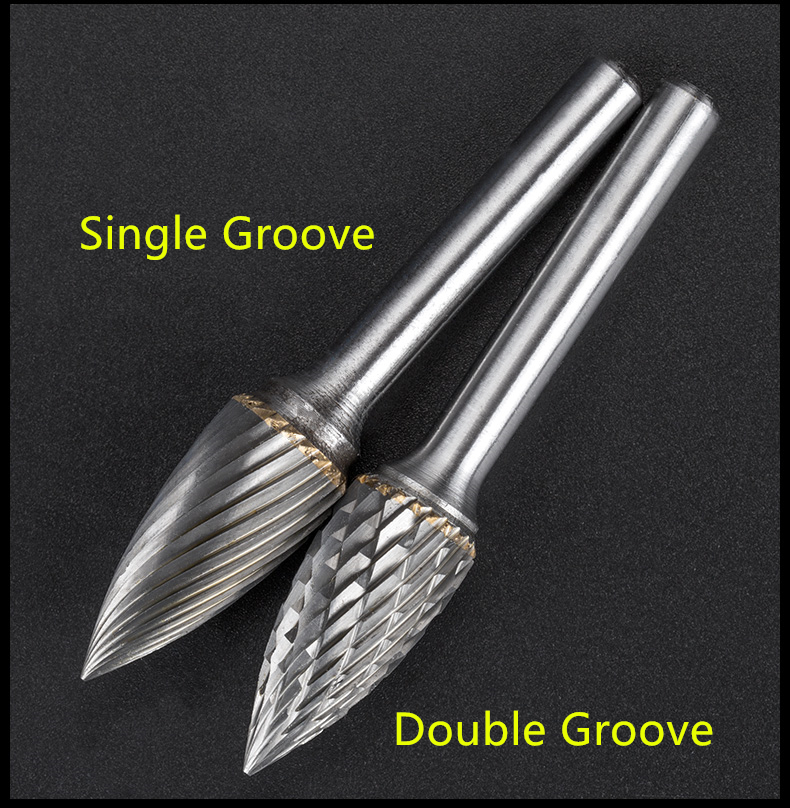 1pcs Tip Type G 6mm Shank Tungsten Carbide Burrs Mata Porting Tool ...