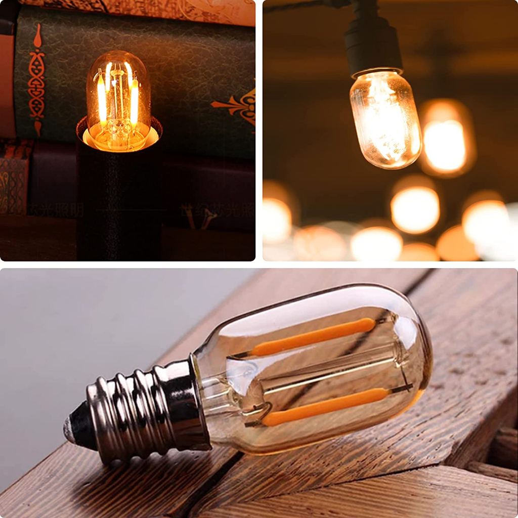 E12 E14 Mini Led Light Bulb T20 1W 2W Candelabra Edison Bulb Antique ...