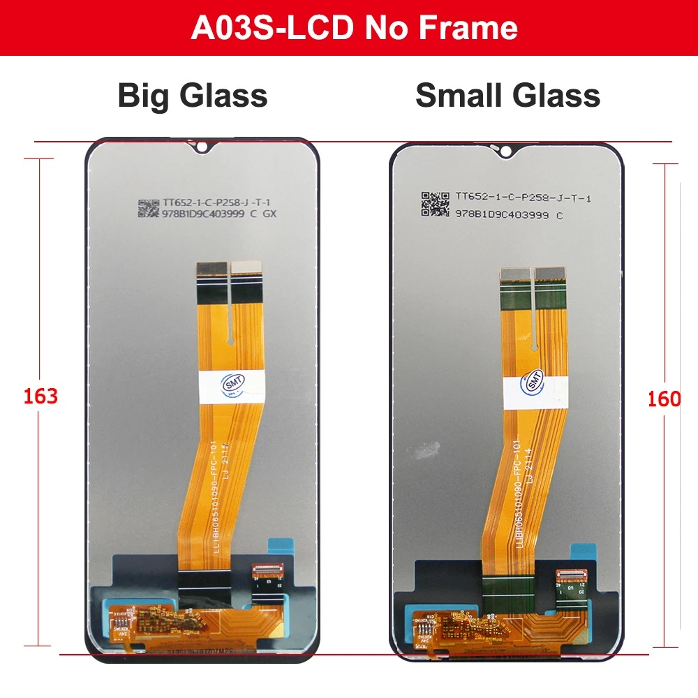 Original LCD For Samsung Galaxy A03s A037 LCD with Frame Display Touch ...
