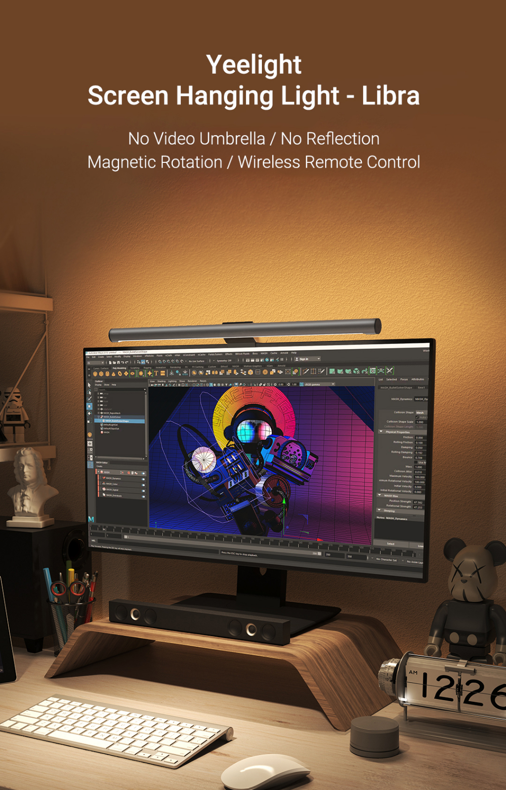 Yeelight LibraCD Screen Hanging Light Display Screen Light Computer ...