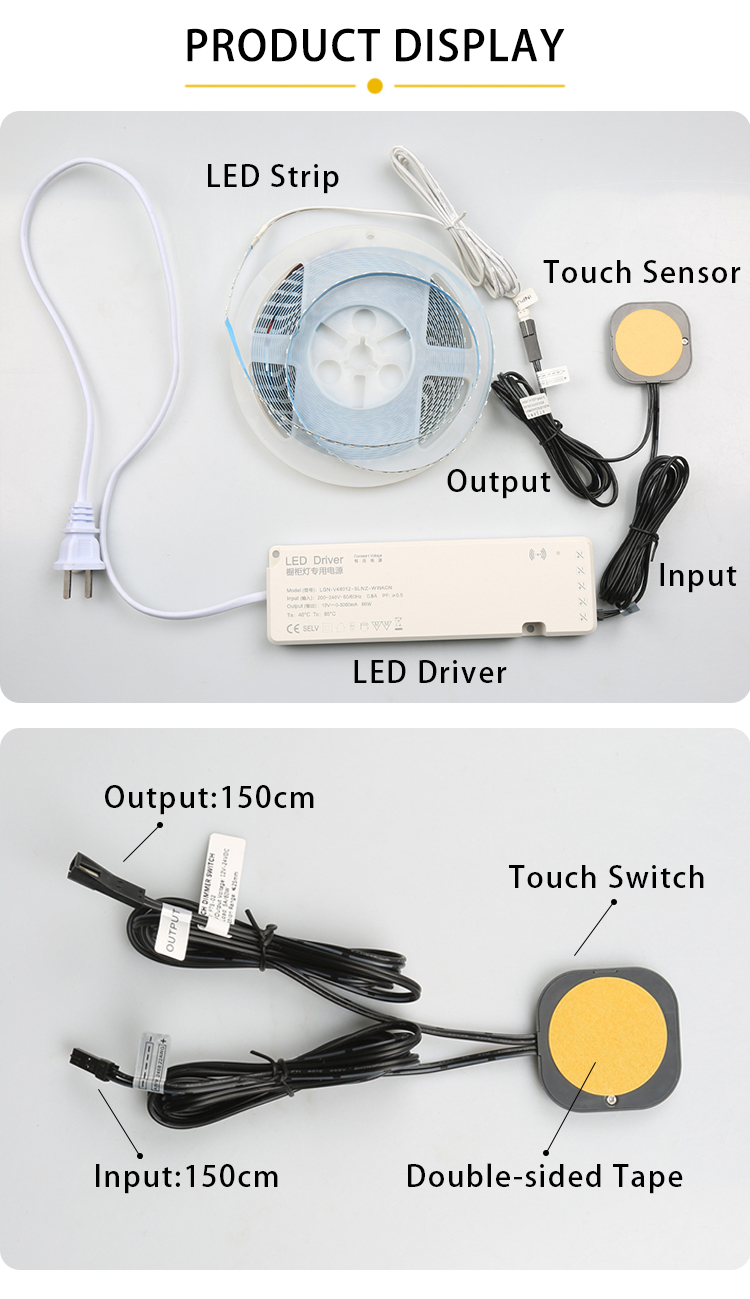 Penetrating 25mm wood panel sensor switch LED touch sensor 12V 24V 60W ...