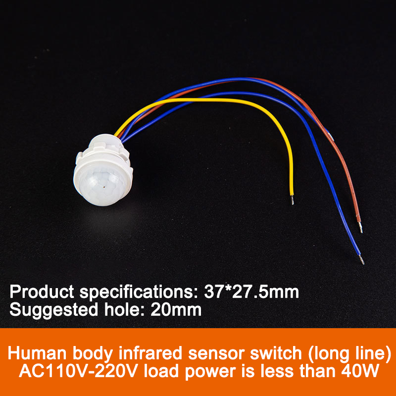 110/220v Mini LED Sensitive Night Light Home Indoor Outdoor Infrared ...