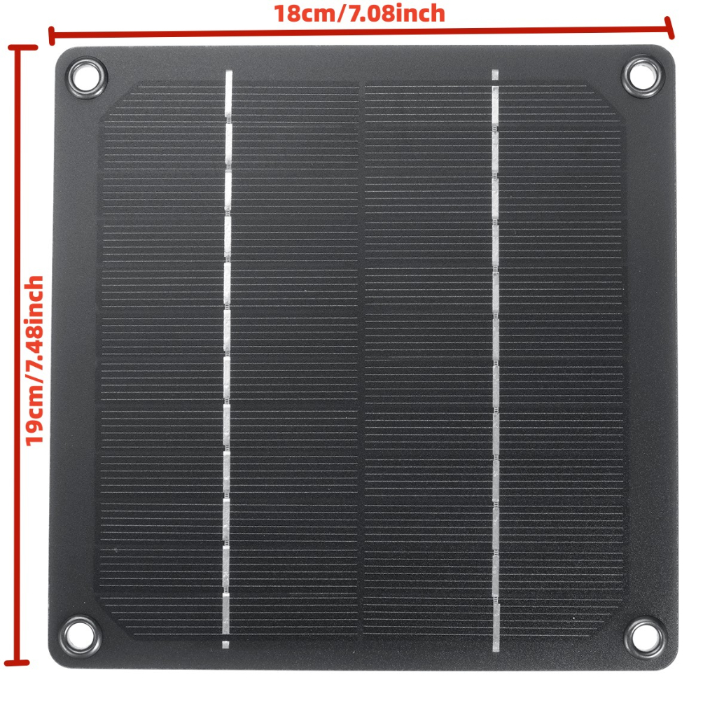 1/2/4pcs 12V 50W 4.7Inch Mini Portable Solar Fan Rechargeable Electric ...