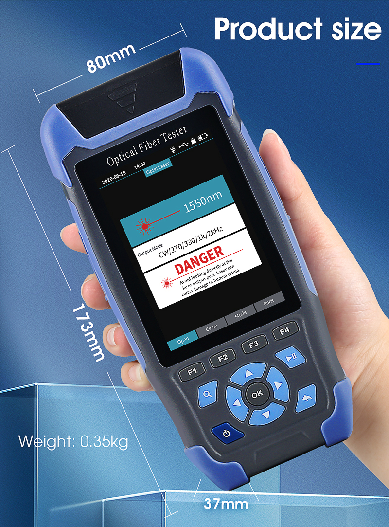 Mini pro OTDR Reflectometer 9 functions in 1 device OPM OLS VFL Event ...