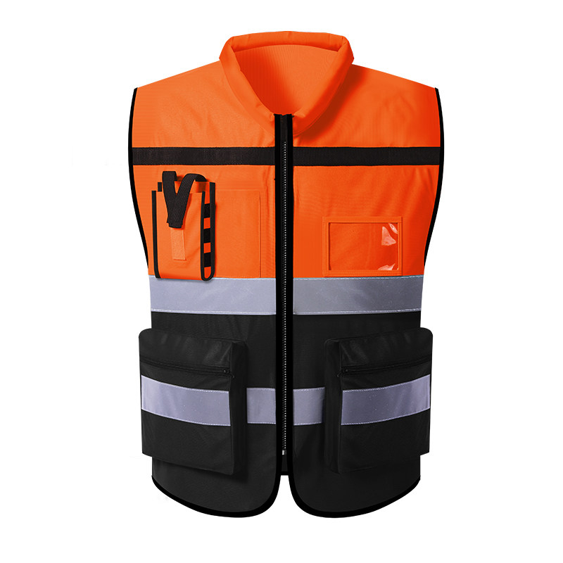 Safety Vest for Men with Multi Pockets Hi Vis Building Construction ...