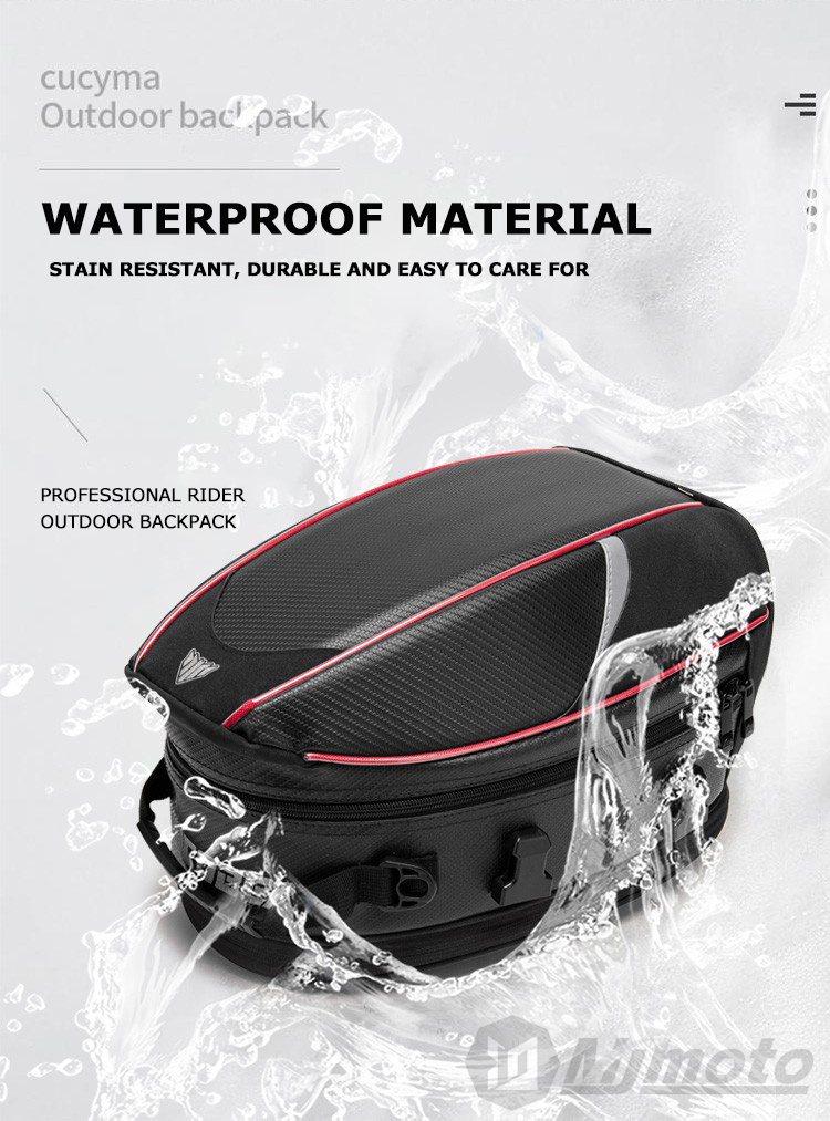 Waterproof Motorcycle Luggage Tail Bags Back Seat Bags Travel Bag ...