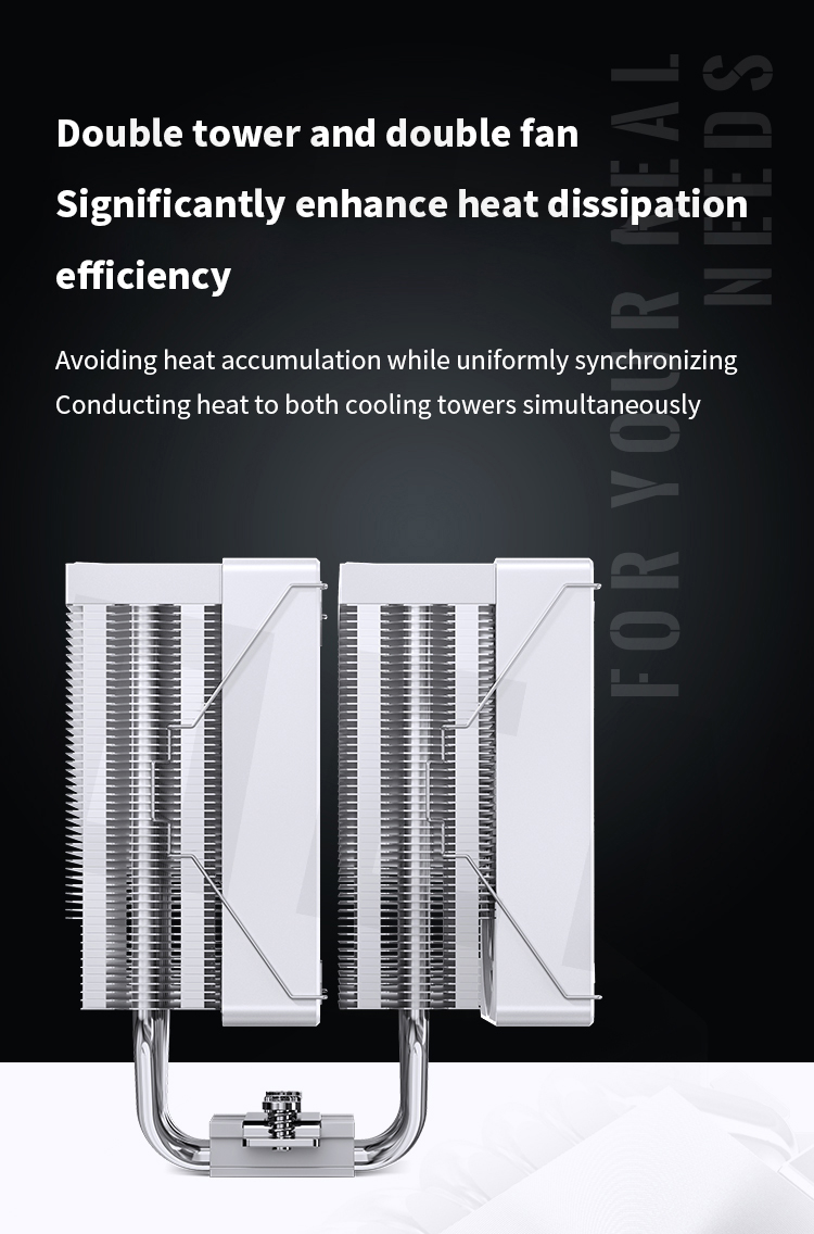 Jonsbo CR-3000 7 heat pipe dual tower CPU cooler 5V 3Pin ARGB 12cm silent fan CPU air-cooled ...