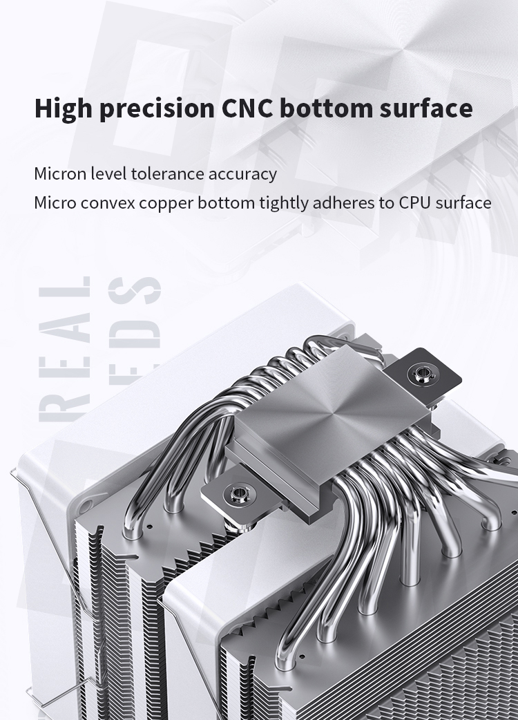 Jonsbo CR-3000 7 heat pipe dual tower CPU cooler 5V 3Pin ARGB 12cm silent fan CPU air-cooled ...