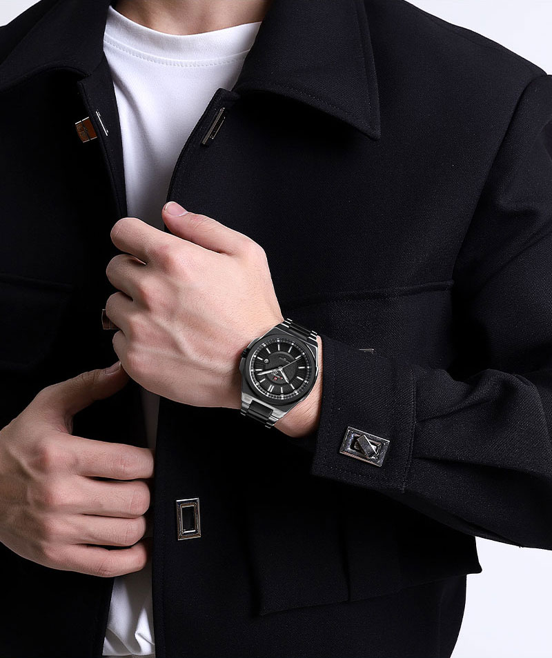 NAVIFORCE 9212 Watch Fashion Business Black Casual Watch For Men ...