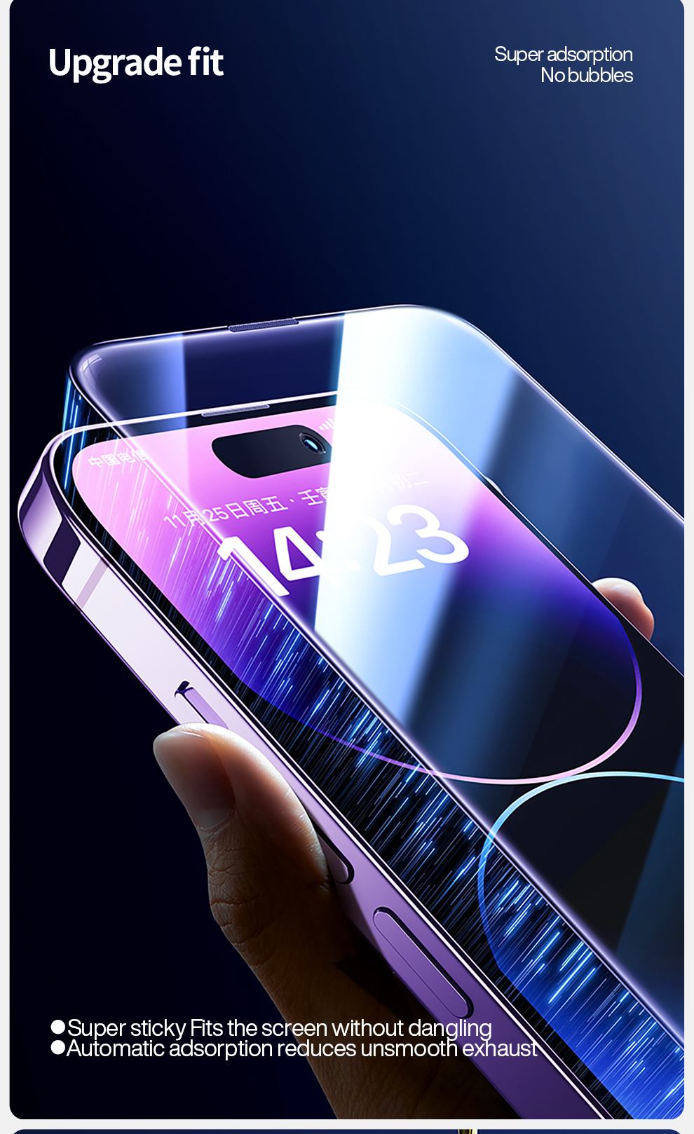 SmartDevil Tempered Glass Second Sticker Screen Protector For iPhone 14 ...