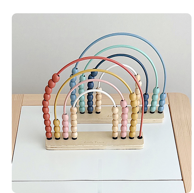 Montessori Wooden Macaron Account Counting Learning Toys For Children ...