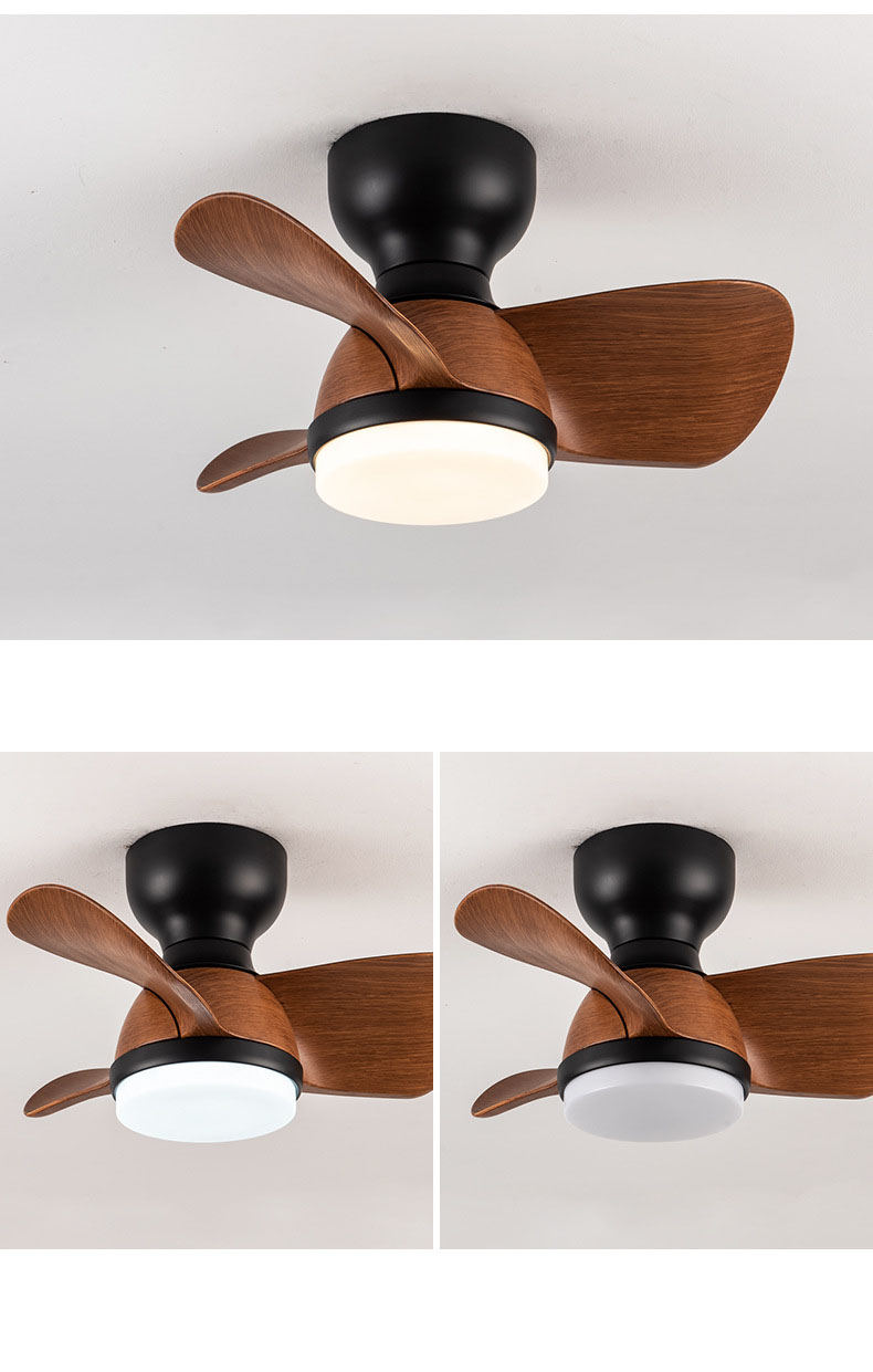 SUNMEIYI Mini Ceiling Fan Lamp Light LED Office Kitchen Kids Bedroom ...