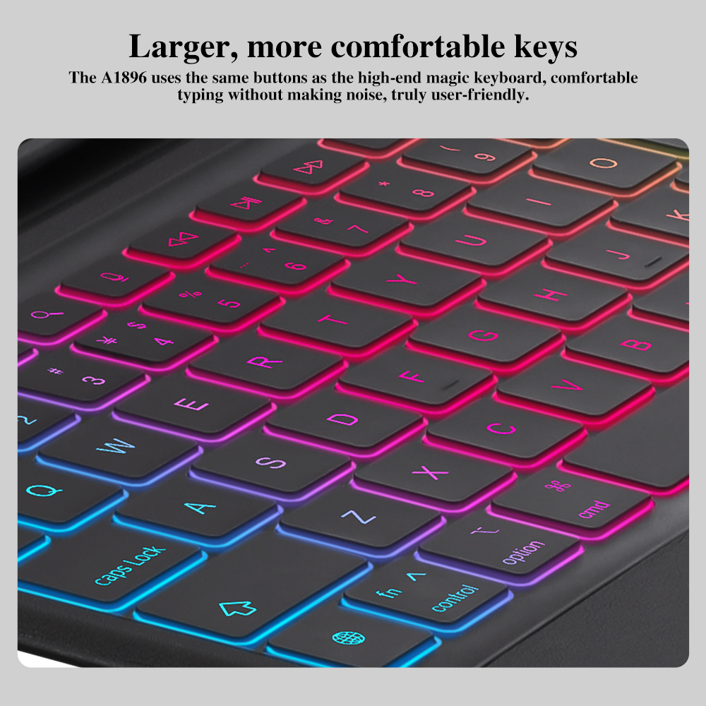 Goojodoq Bluetooth Keyboard Backlit Trackpad Keyboard with Magnetic ...
