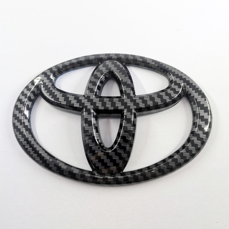 1 x ABS Carbon Fiber TOYOTA Logo Car Auto Front Rear Trunk Emblem ...