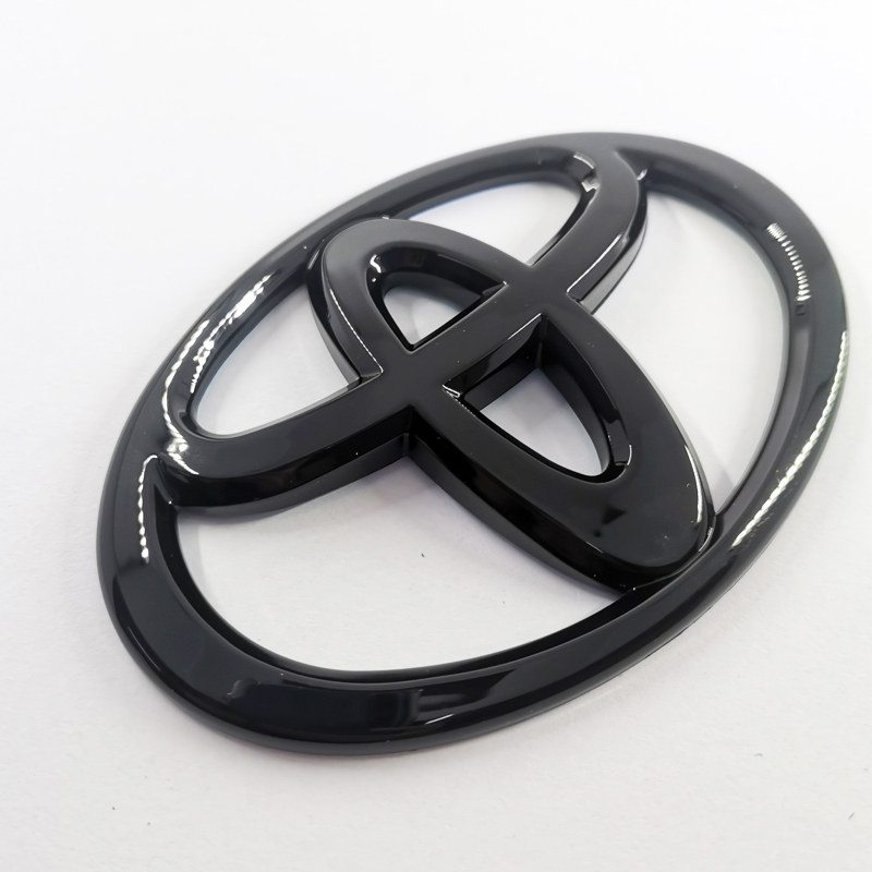 1 x ABS Glossy Black TOYOTA Logo Car Auto Front Rear Trunk Emblem ...