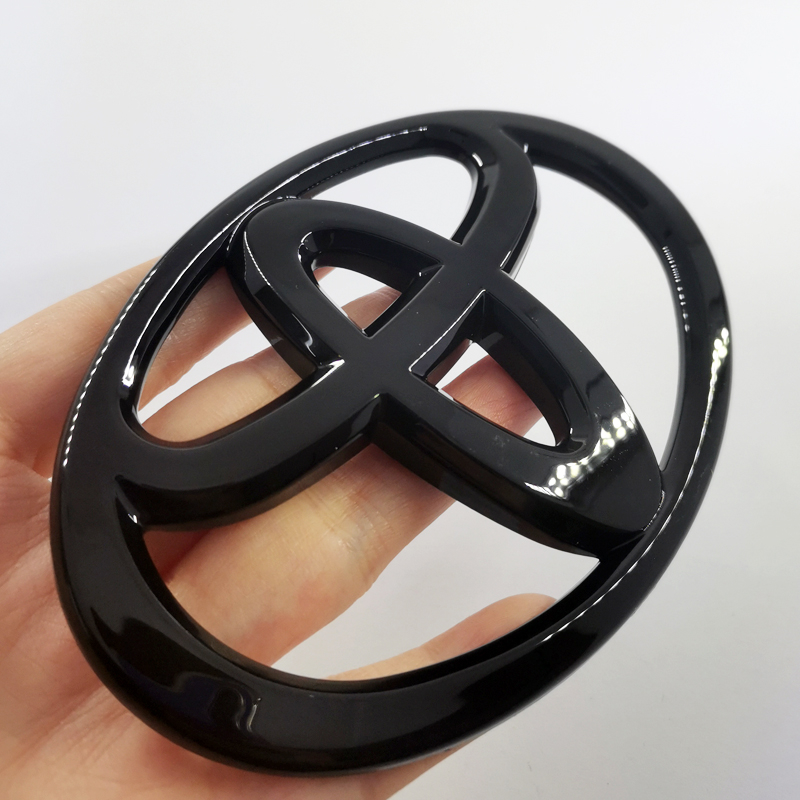 1 x ABS Glossy Black TOYOTA Logo Car Auto Front Rear Trunk Emblem ...