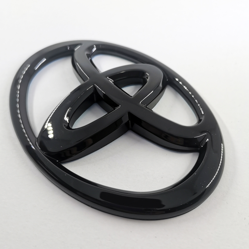 1 x ABS Glossy Black TOYOTA Logo Car Auto Front Rear Trunk Emblem ...