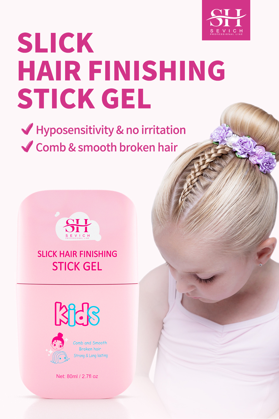 SEVICH Hair Styling Stick For Kids Hold Hair Finishing Stick Sleek Hair Stick For Baby Hair Wax ...